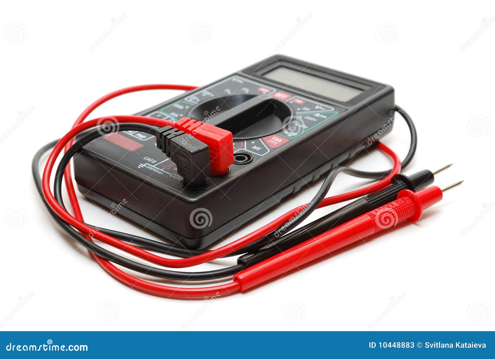 Digital multimeter stock image. Image of electricity - 10448883