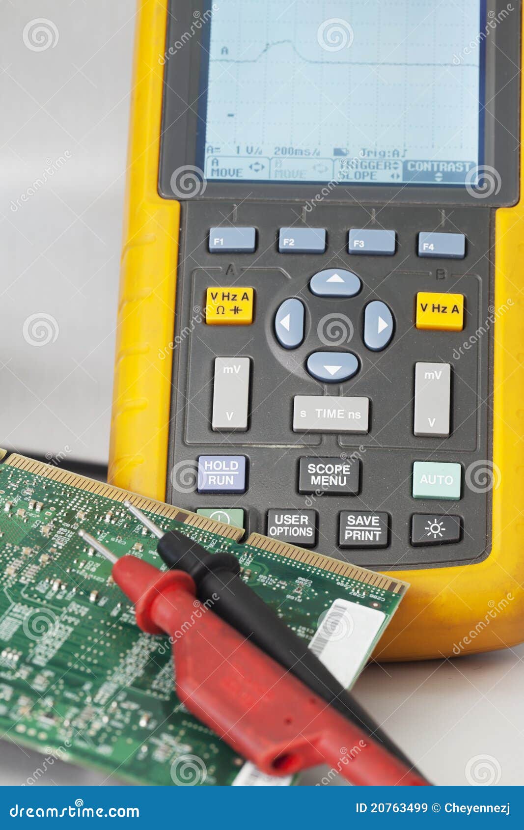 Digital multimeter stock image. Image of electric, gauge - 20763499