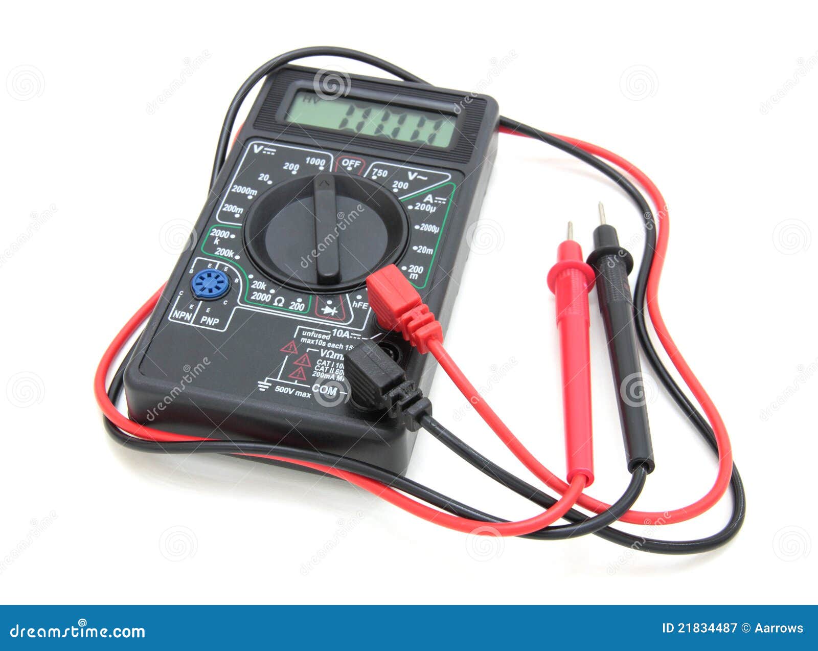 Digital multimeter stock image. Image of circuit, instrument - 21834487