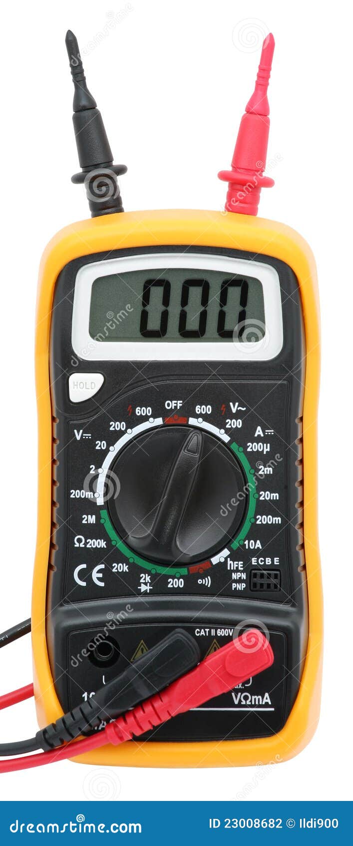 Digital multimeter. stock photo. Image of electronics - 23008682