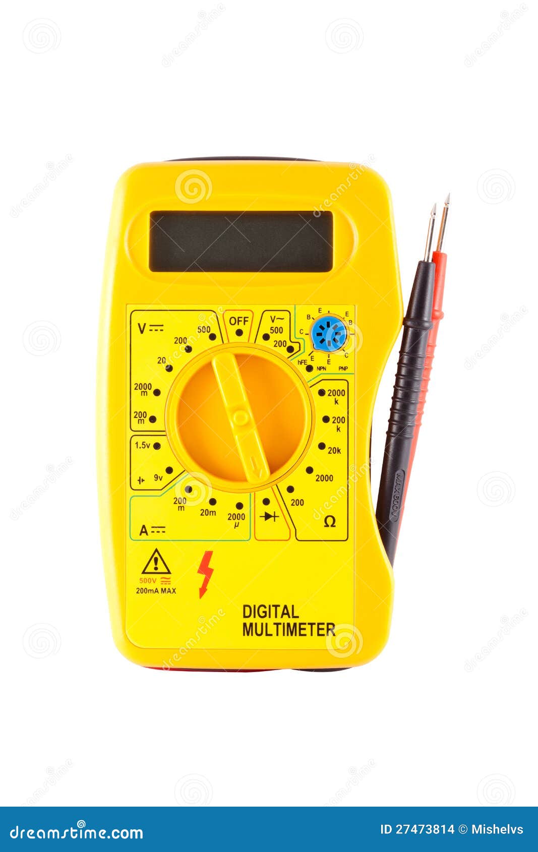 Digital multimeter stock photo. Image of generation, power - 27473814
