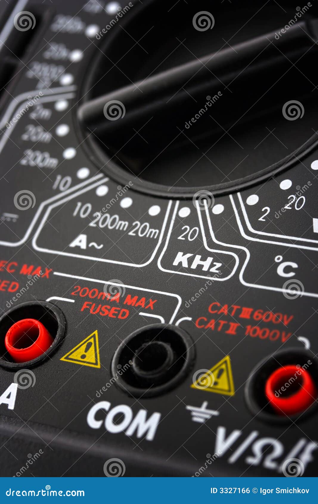 Digital multimeter stock photo. Image of calibration, modern - 3327166