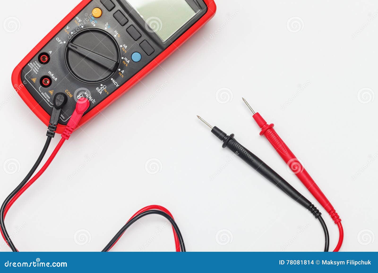 Digital Multimeter Background Stock Photo - Image of watt, electrician ...