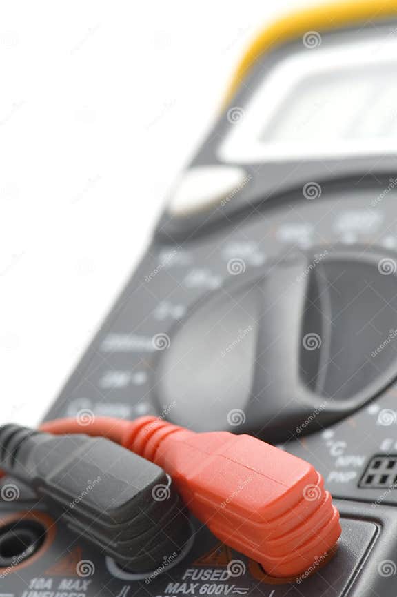 Digital Multimeter Close Up Stock Photo - Image of lead, strain: 3798498