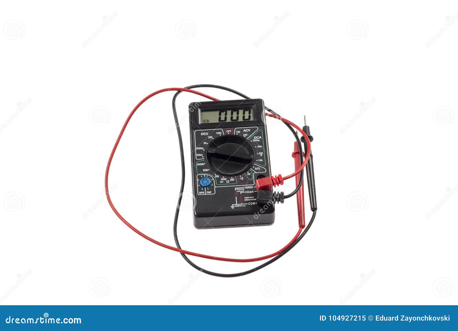 Digital multimeter stock image. Image of close, isolated - 104927215