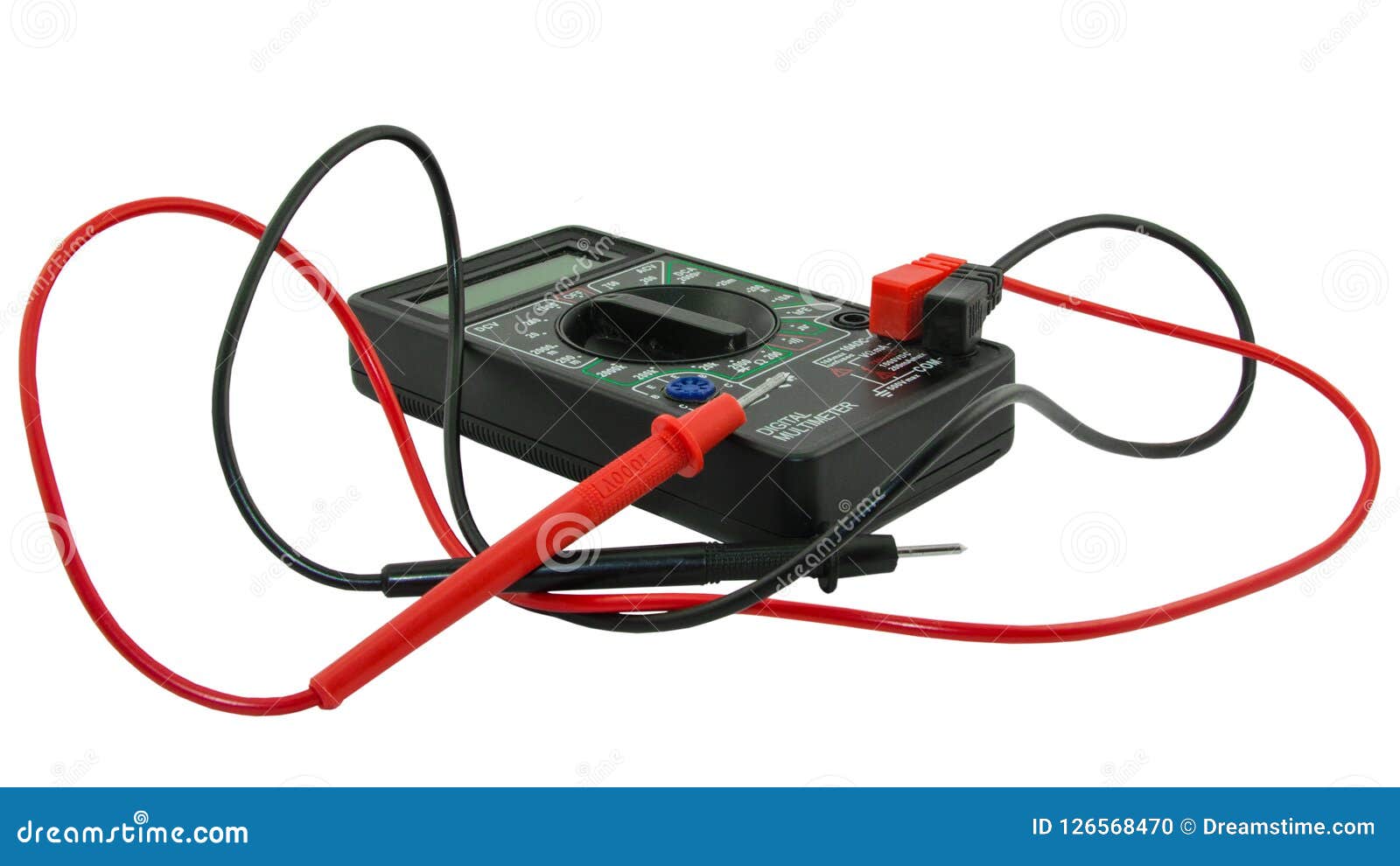 Digital multimeter stock photo. Image of equipment, electrical - 126568470