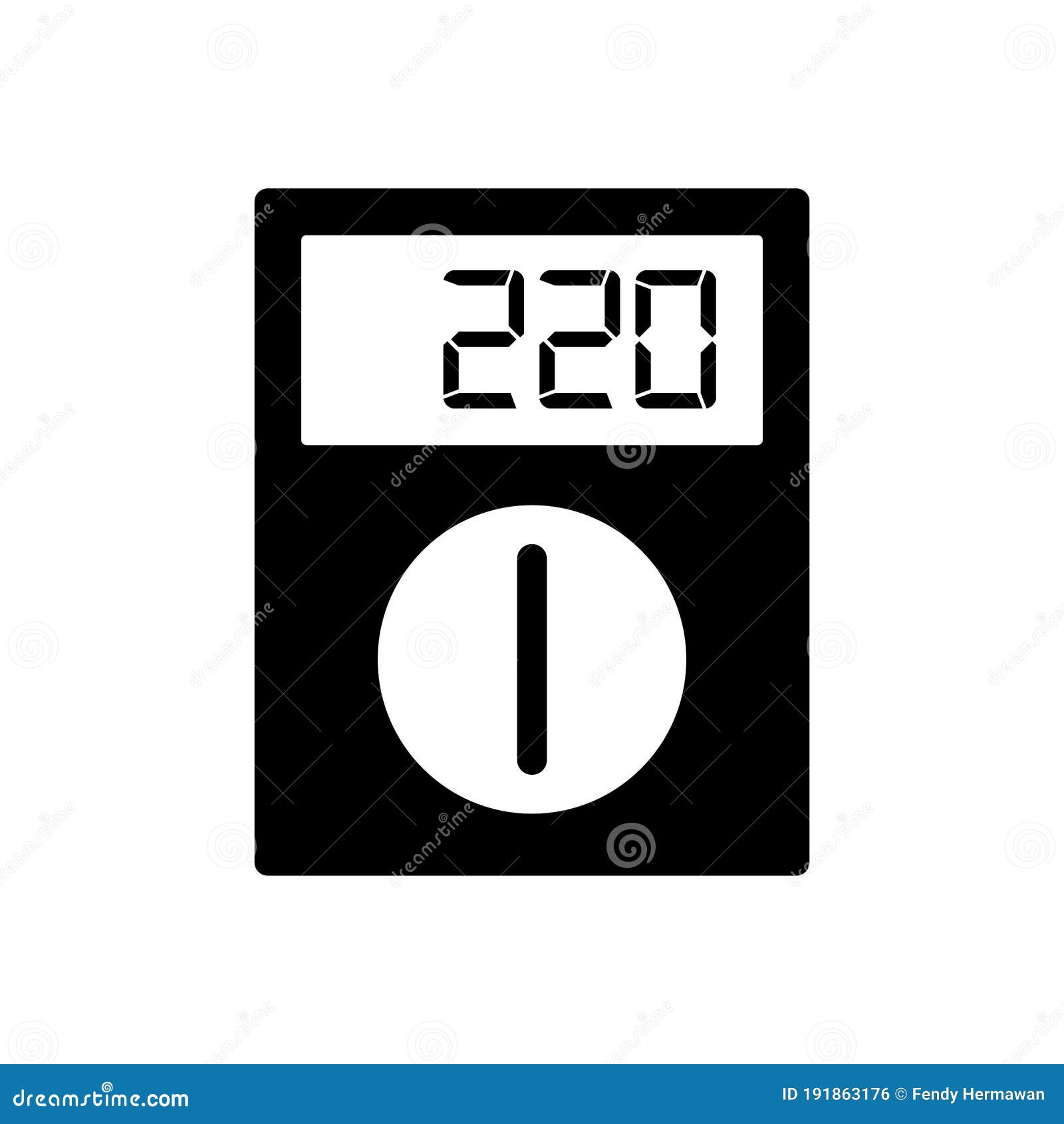 Digital Multimeter - Electrical Symbol Icon Vector Design Template ...