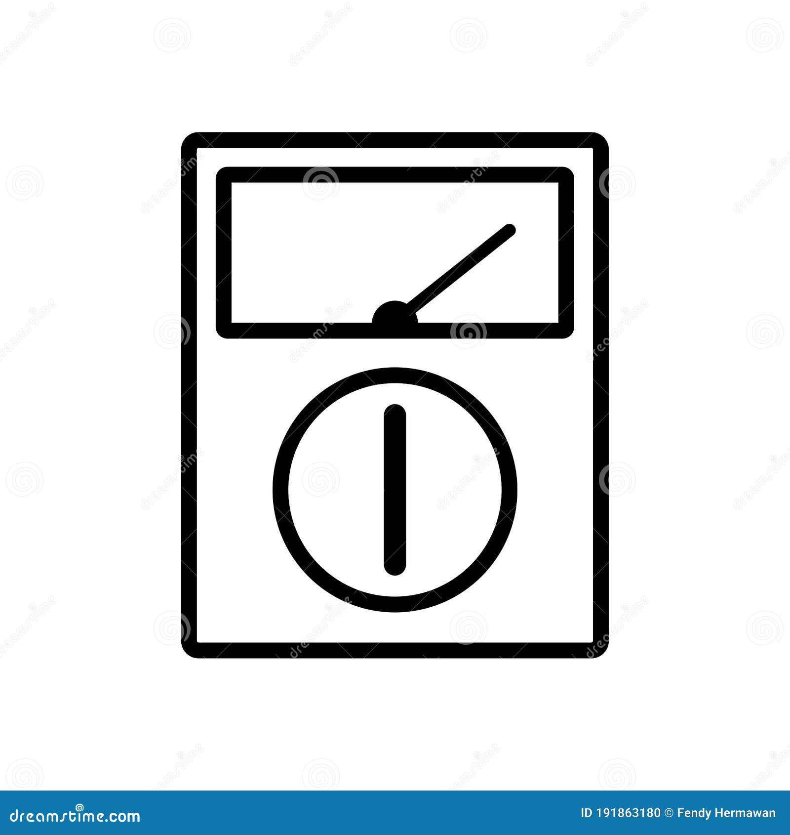Digital Multimeter - Electrical Symbol Icon Vector Design Template ...