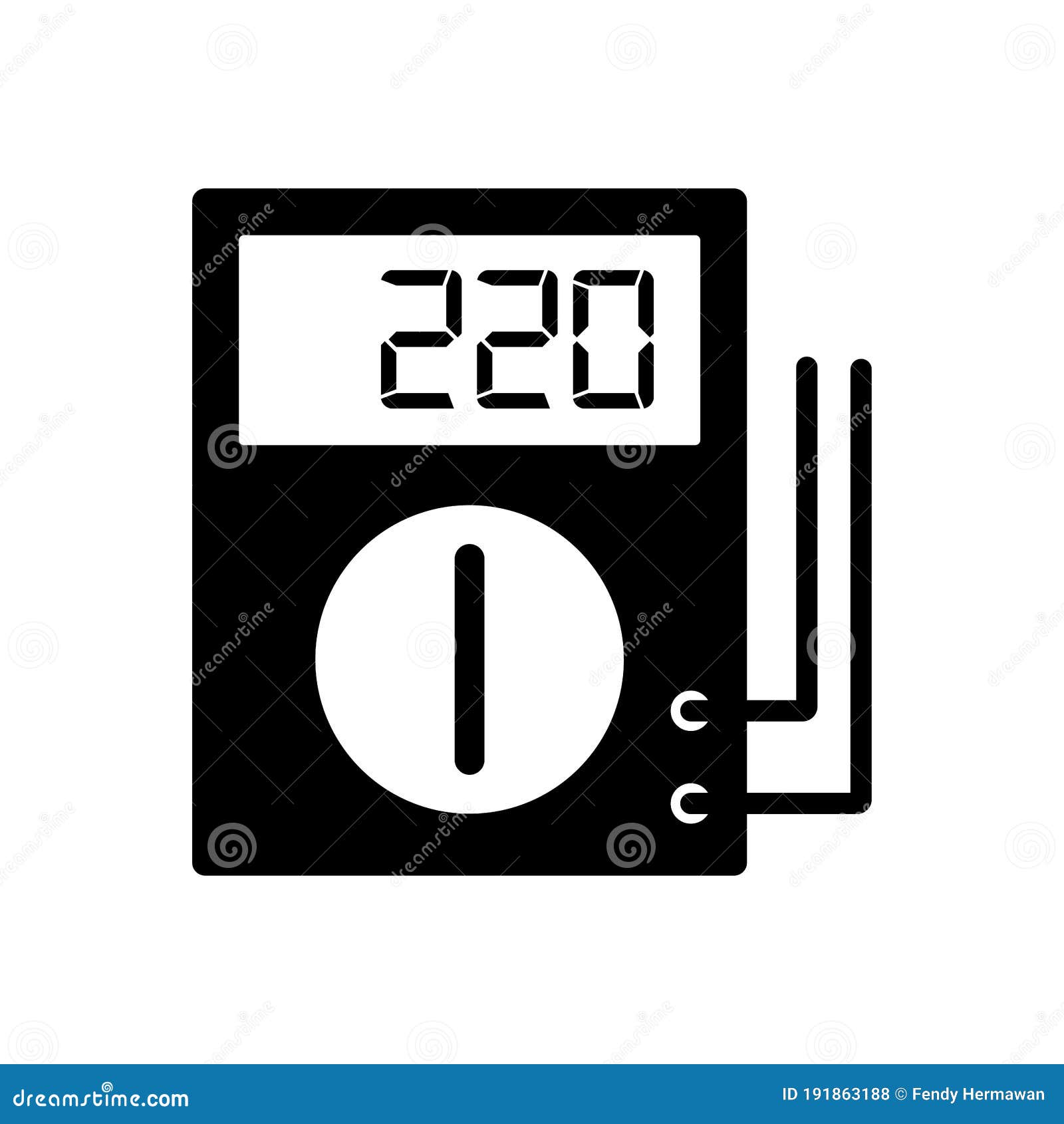 Digital Multimeter - Electrical Symbol Icon Vector Design Template ...