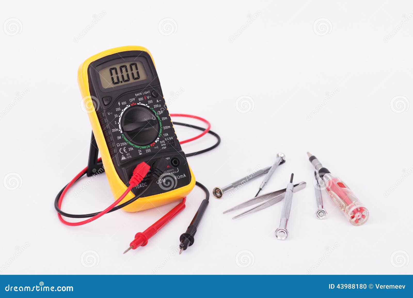 Digital Multimeter and Hand Tools Stock Photo - Image of multimeter ...