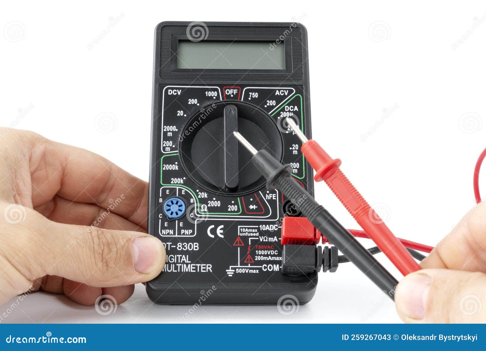 Digital Multimeter in Hands, Power Tools and Equipment, Electrical ...