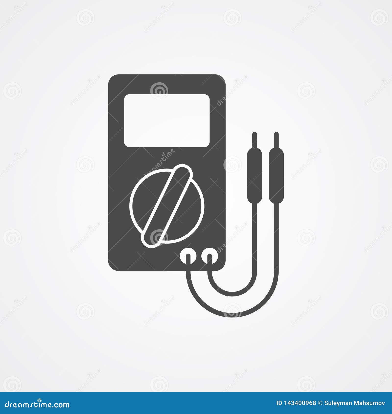 Digital Multimeter Vector Icon Sign Symbol Stock Vector - Illustration ...