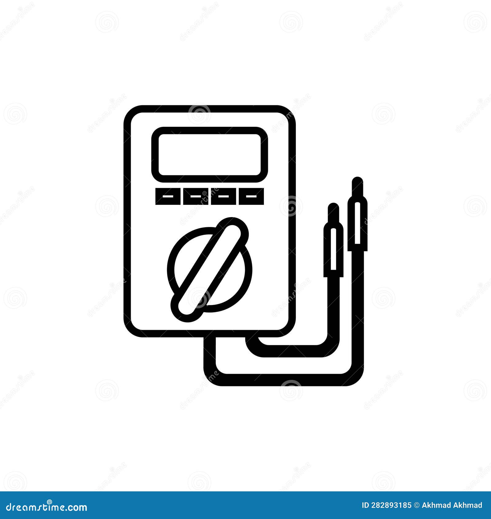 Digital multimeter icon stock vector. Illustration of measurement ...