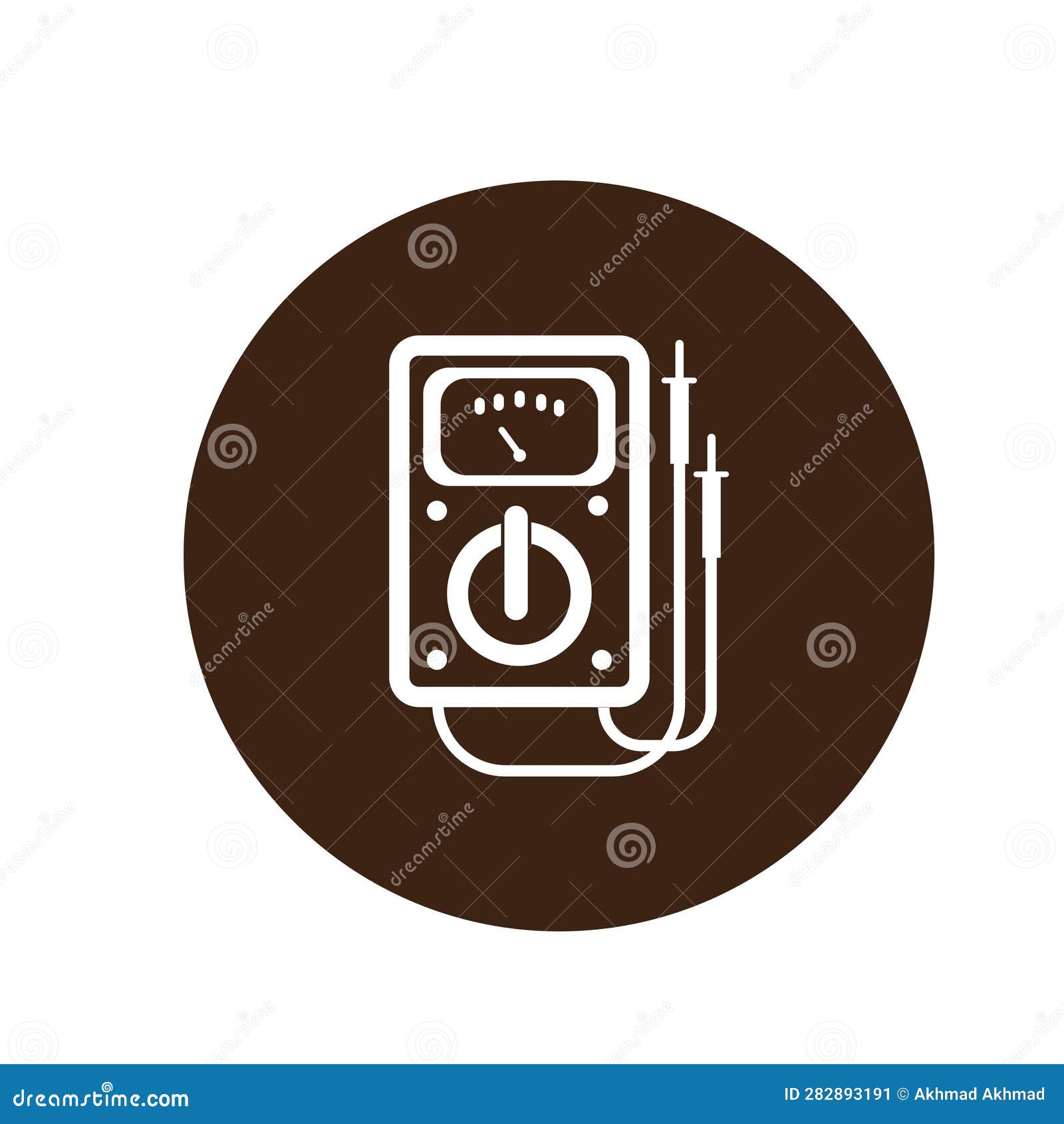 Digital multimeter icon stock vector. Illustration of isolated - 282893191