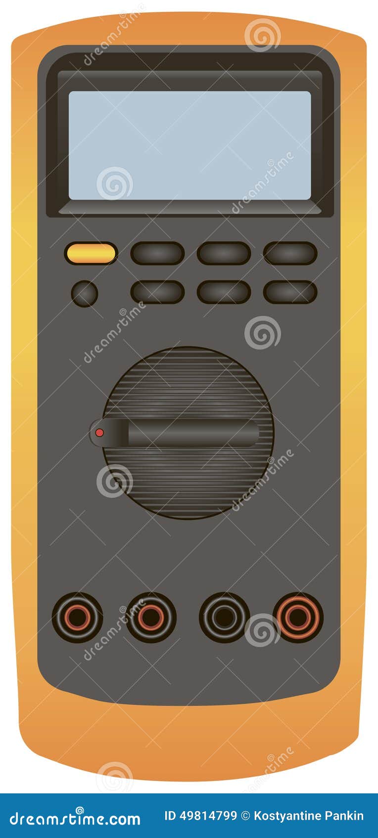 Digital Multimeter stock illustration. Illustration of digital - 49814799