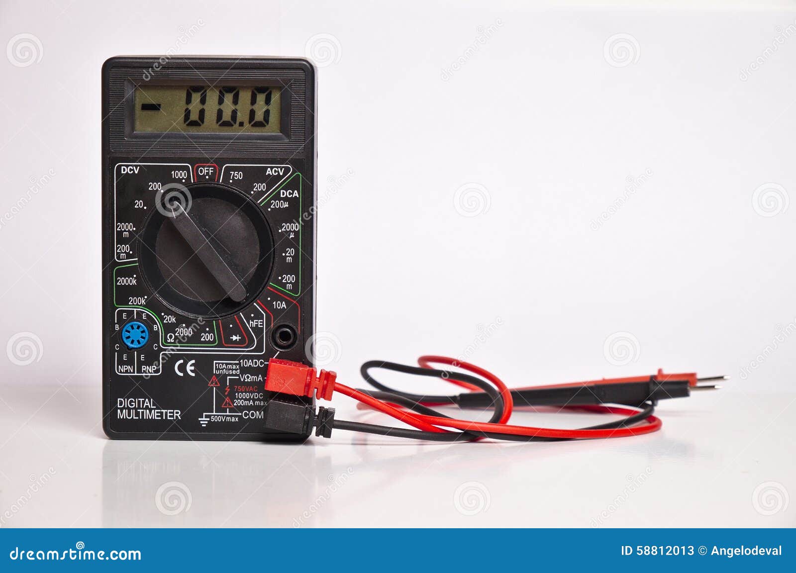 Digital Multimeter stock image. Image of electronics - 58812013
