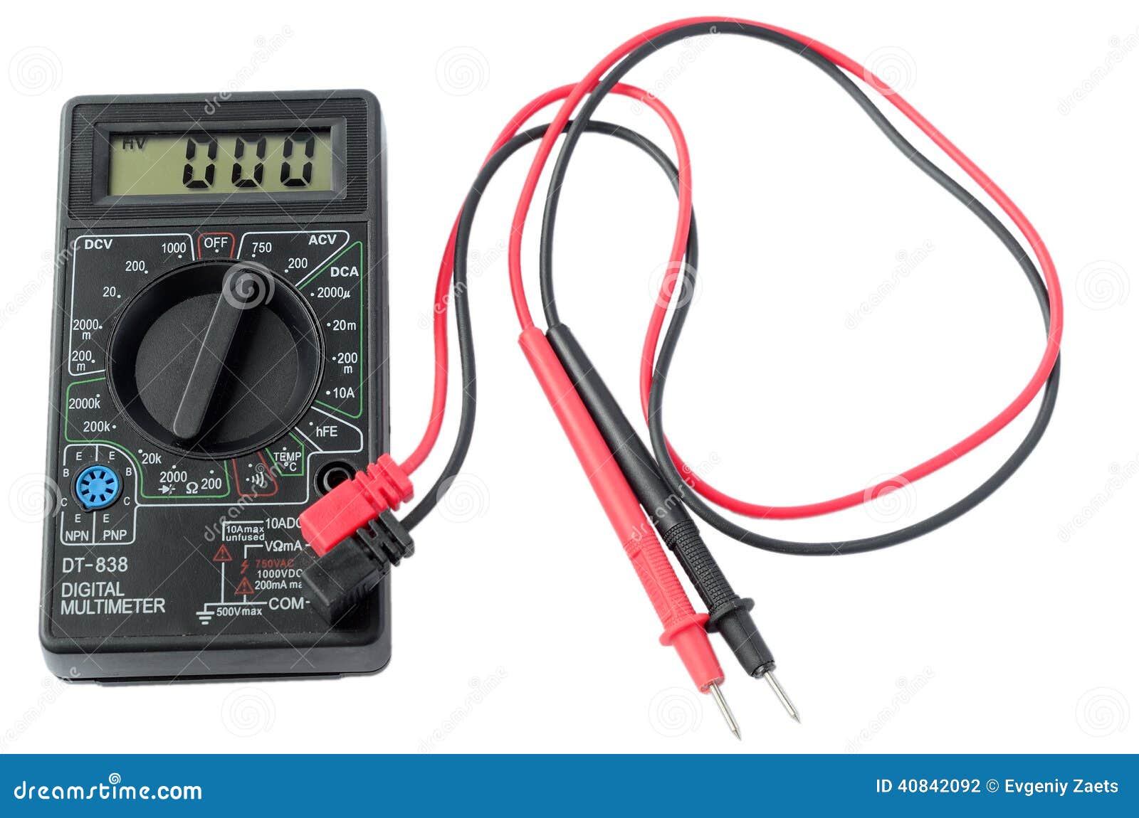 Digital multimeter stock photo. Image of medium, information - 40842092