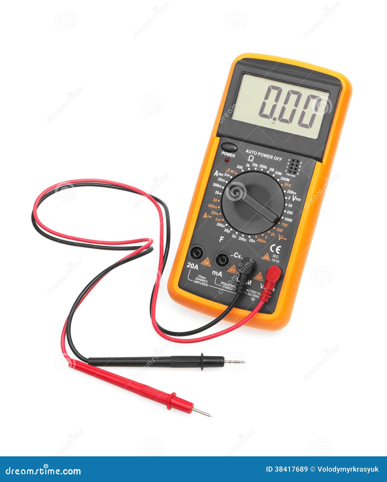Digital Multimeter Multitester On A Circuit Board With The Word ...