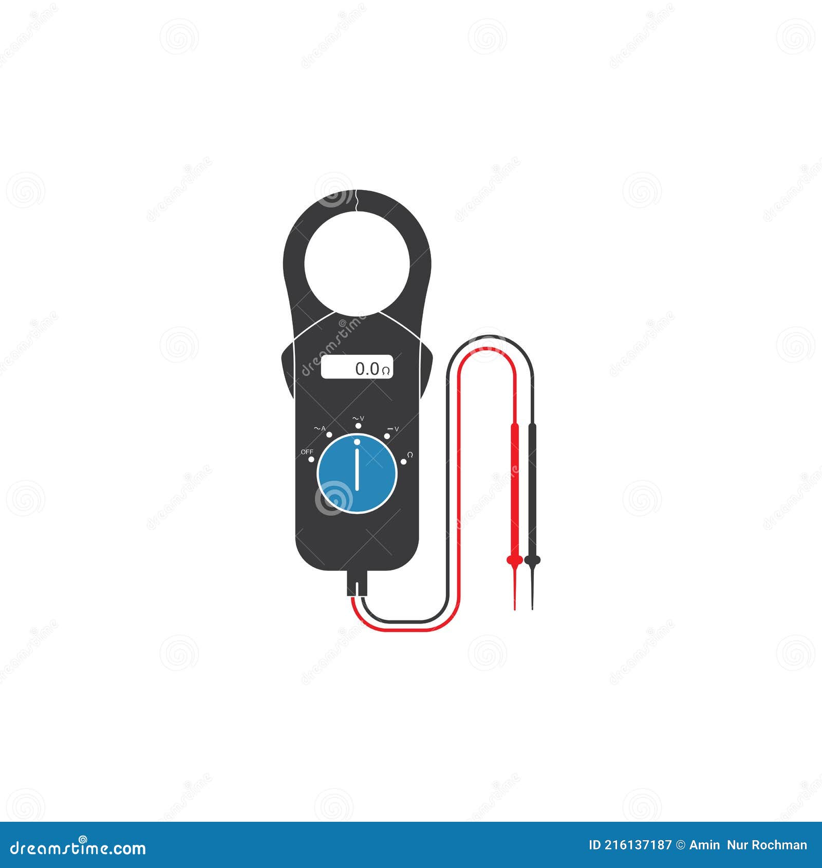 Digital Multimeter Logo Vector Template Stock Vector - Illustration of ...