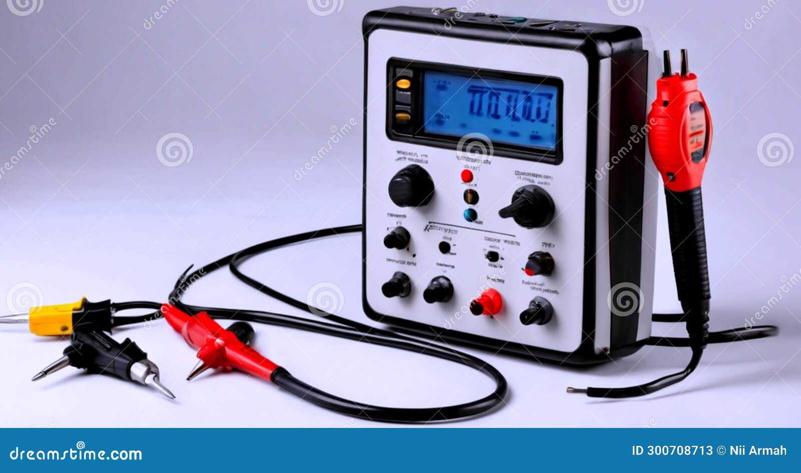 Digital Multimeter for Measuring Current and Voltage on White ...