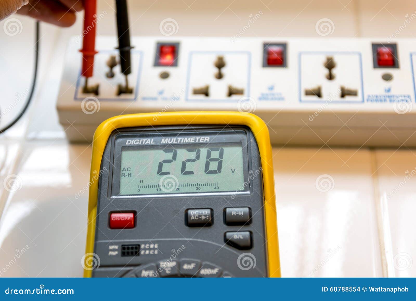 Digital multimeter stock photo. Image of conductor, electrical - 60788554