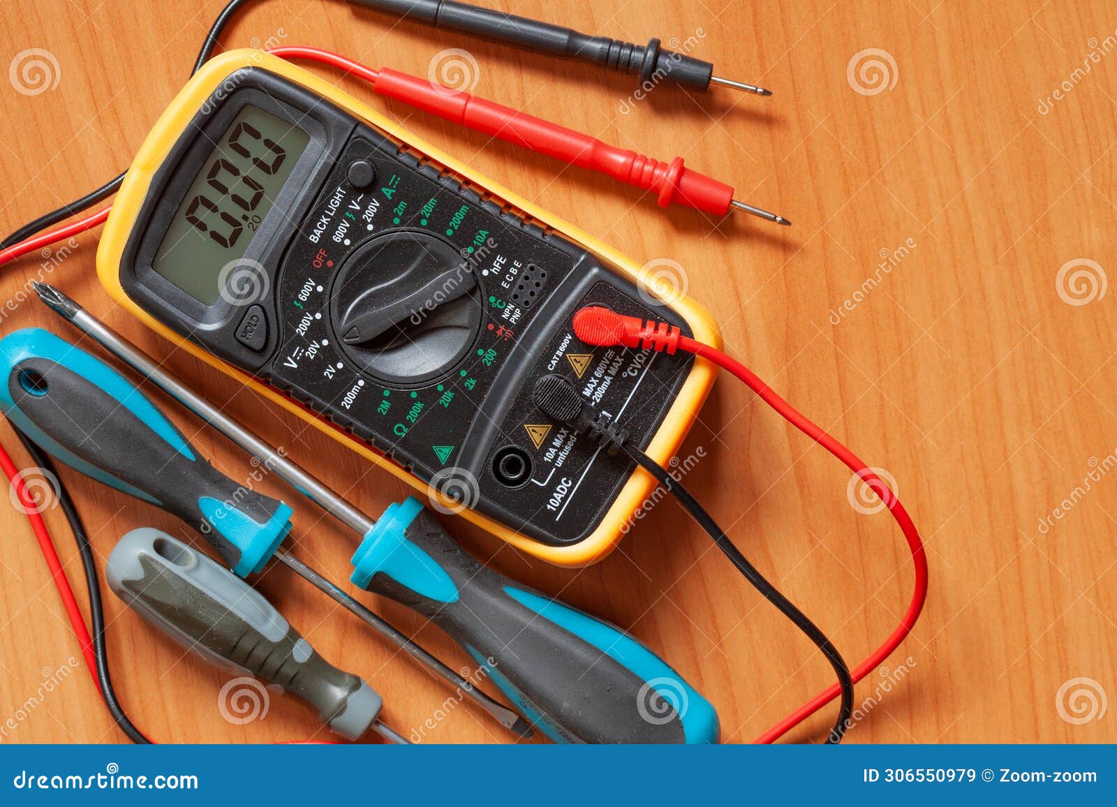 Digital Multimeter and Screwdrivers Stock Image - Image of maintenance ...