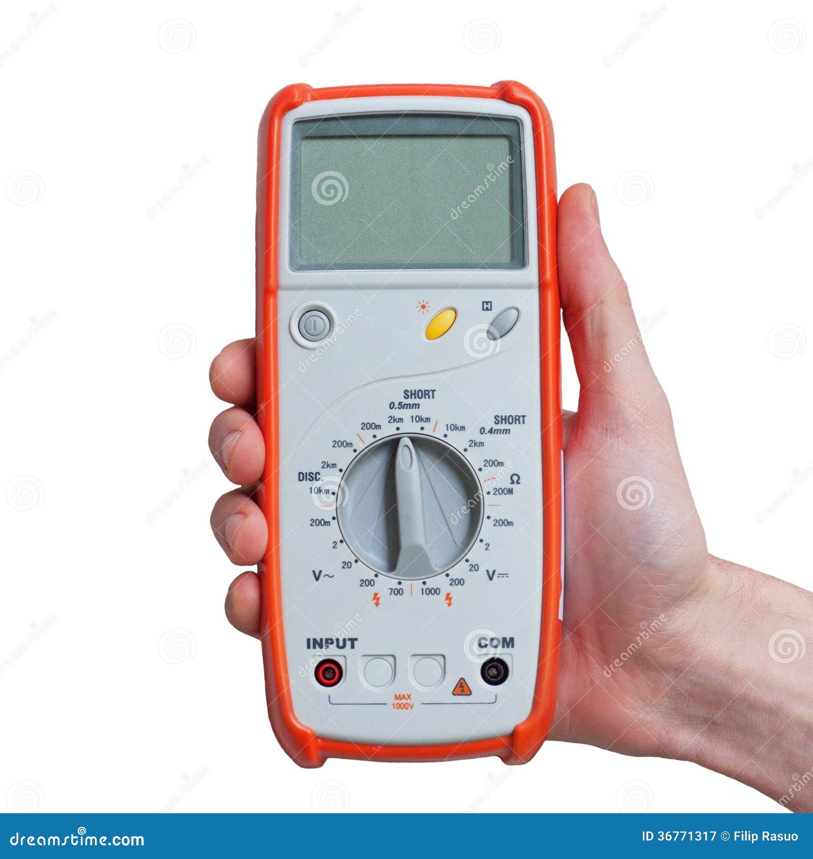 Digital multimeter stock image. Image of gage, current - 36771317