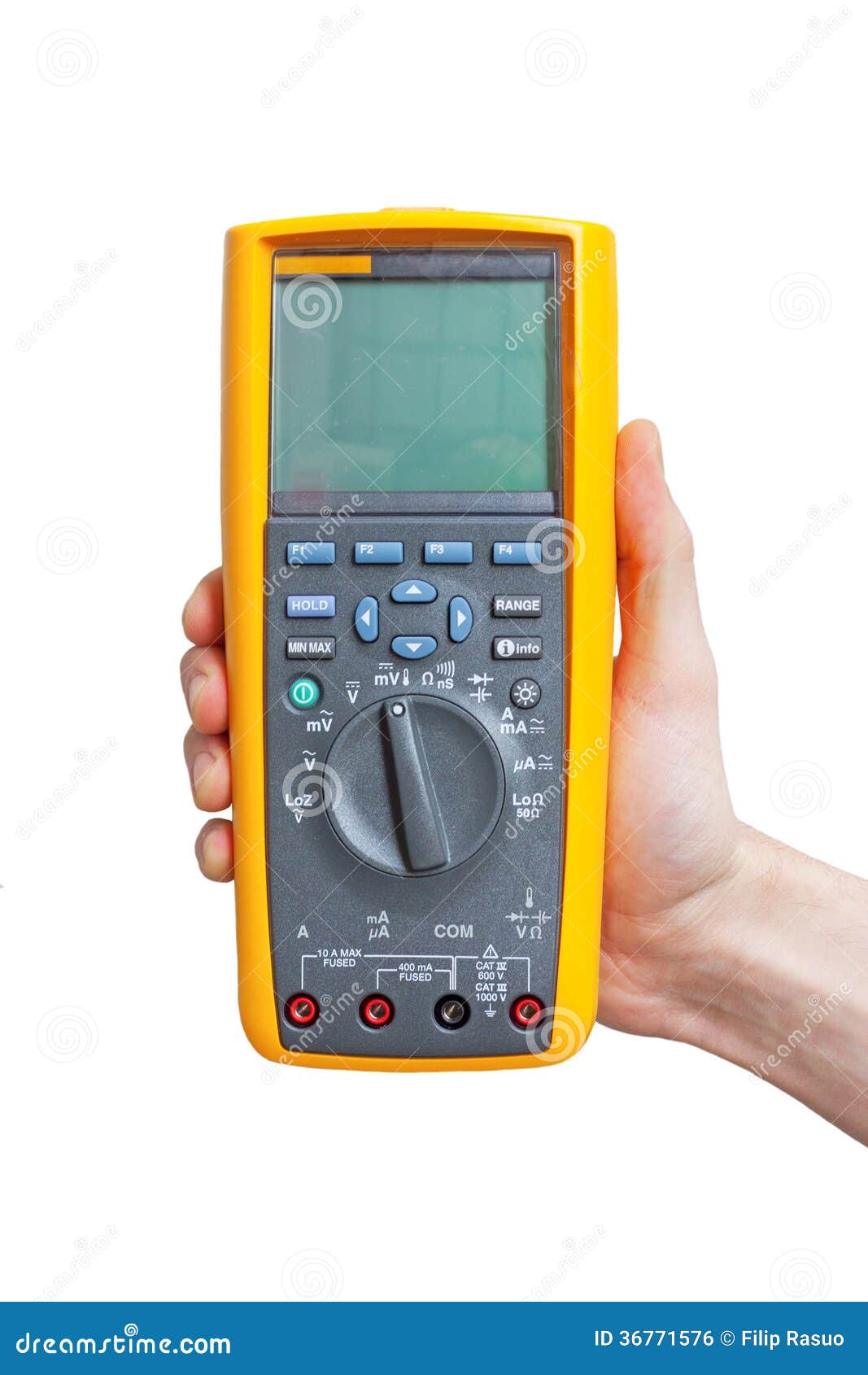 Digital multimeter stock photo. Image of impedance, measure - 36771576