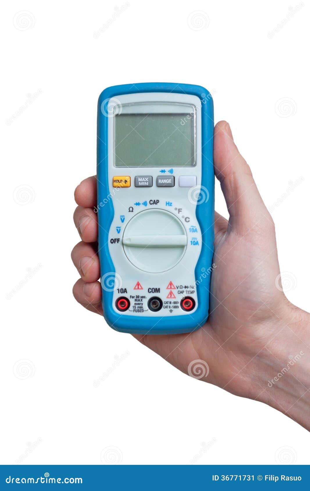 Digital multimeter stock image. Image of calibration - 36771731
