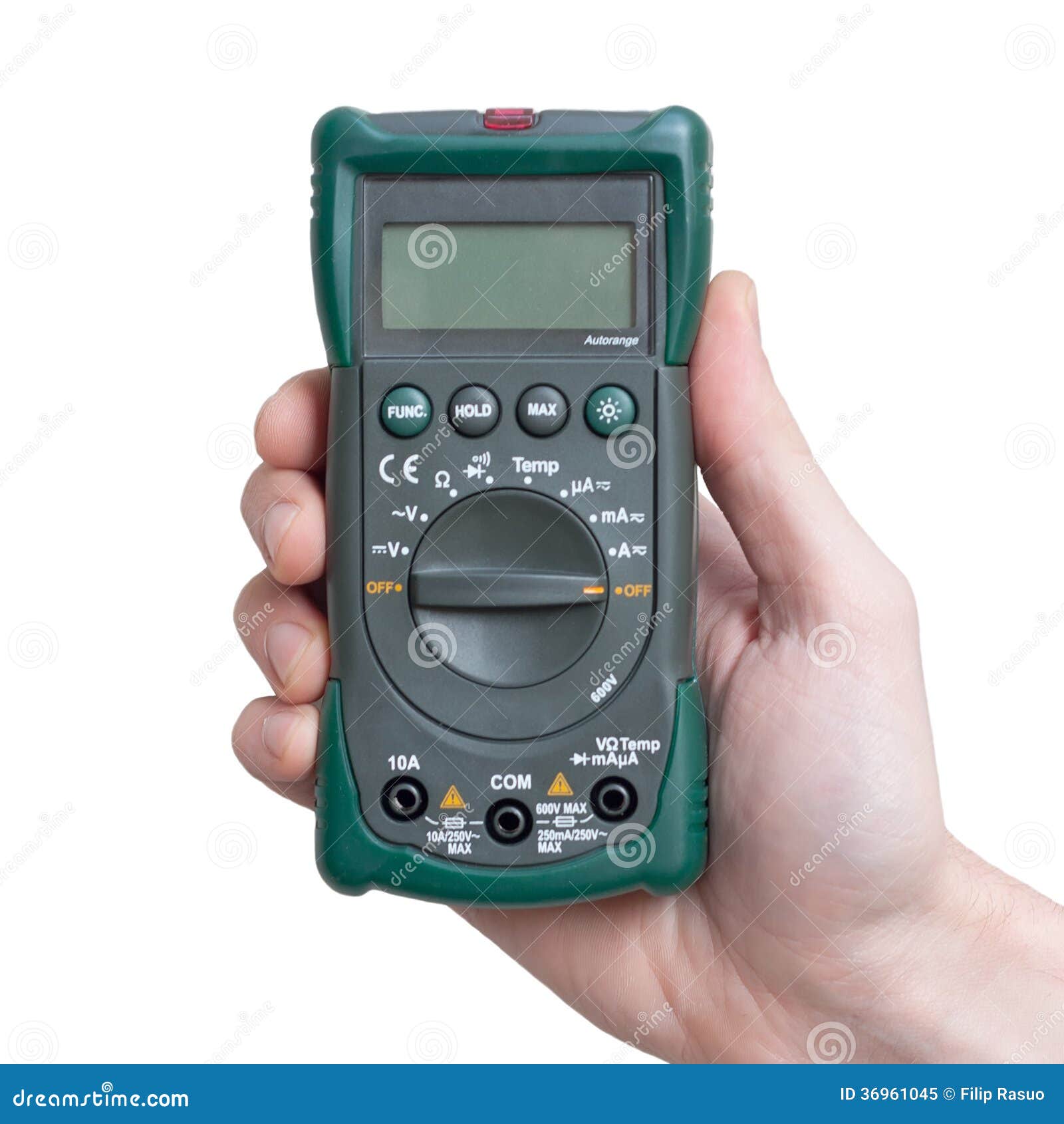 Digital multimeter stock image. Image of accuracy, ampere - 36961045