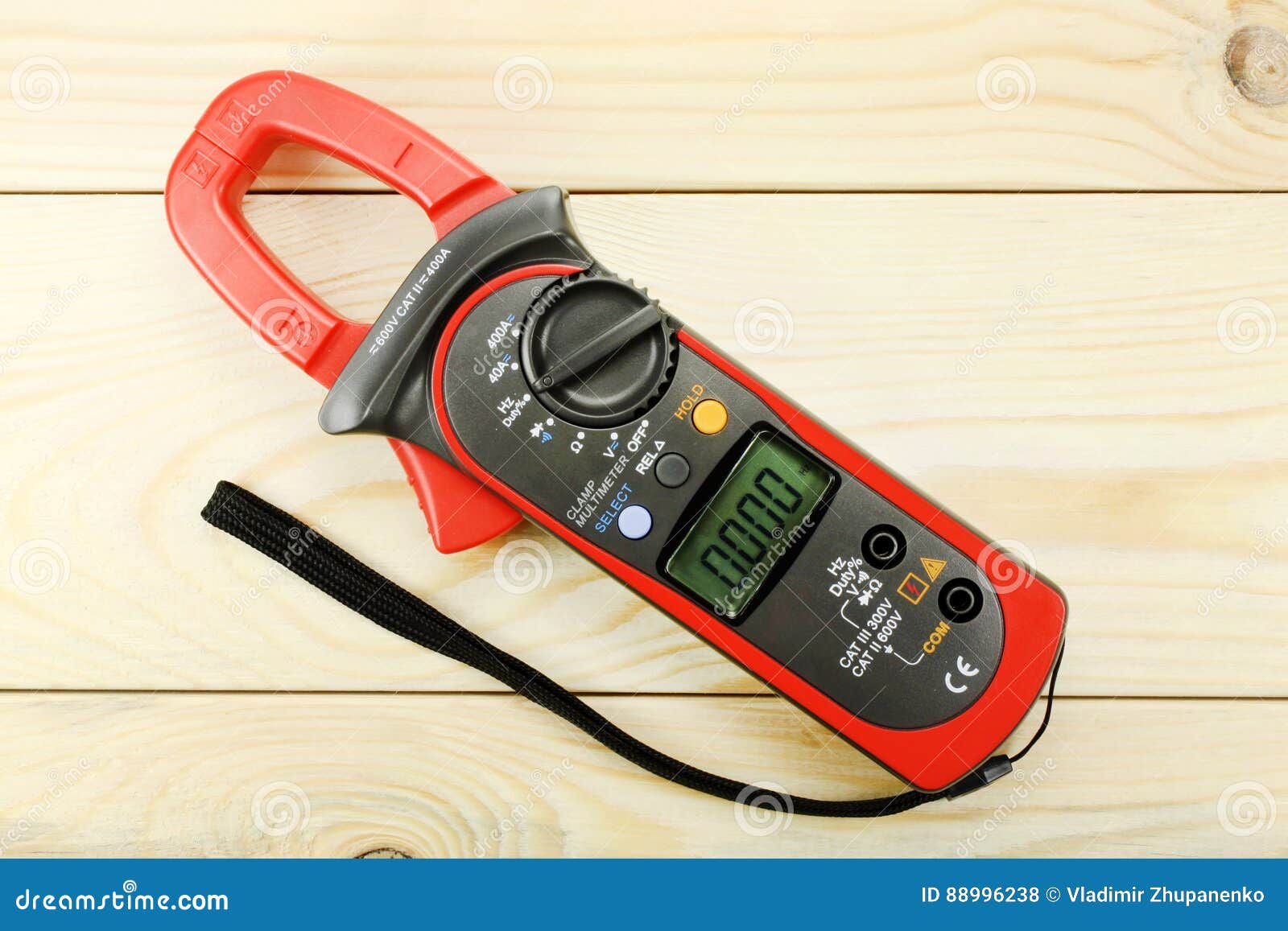 Digital Multimeter for Wiring on a Wooden Table Stock Photo - Image of ...