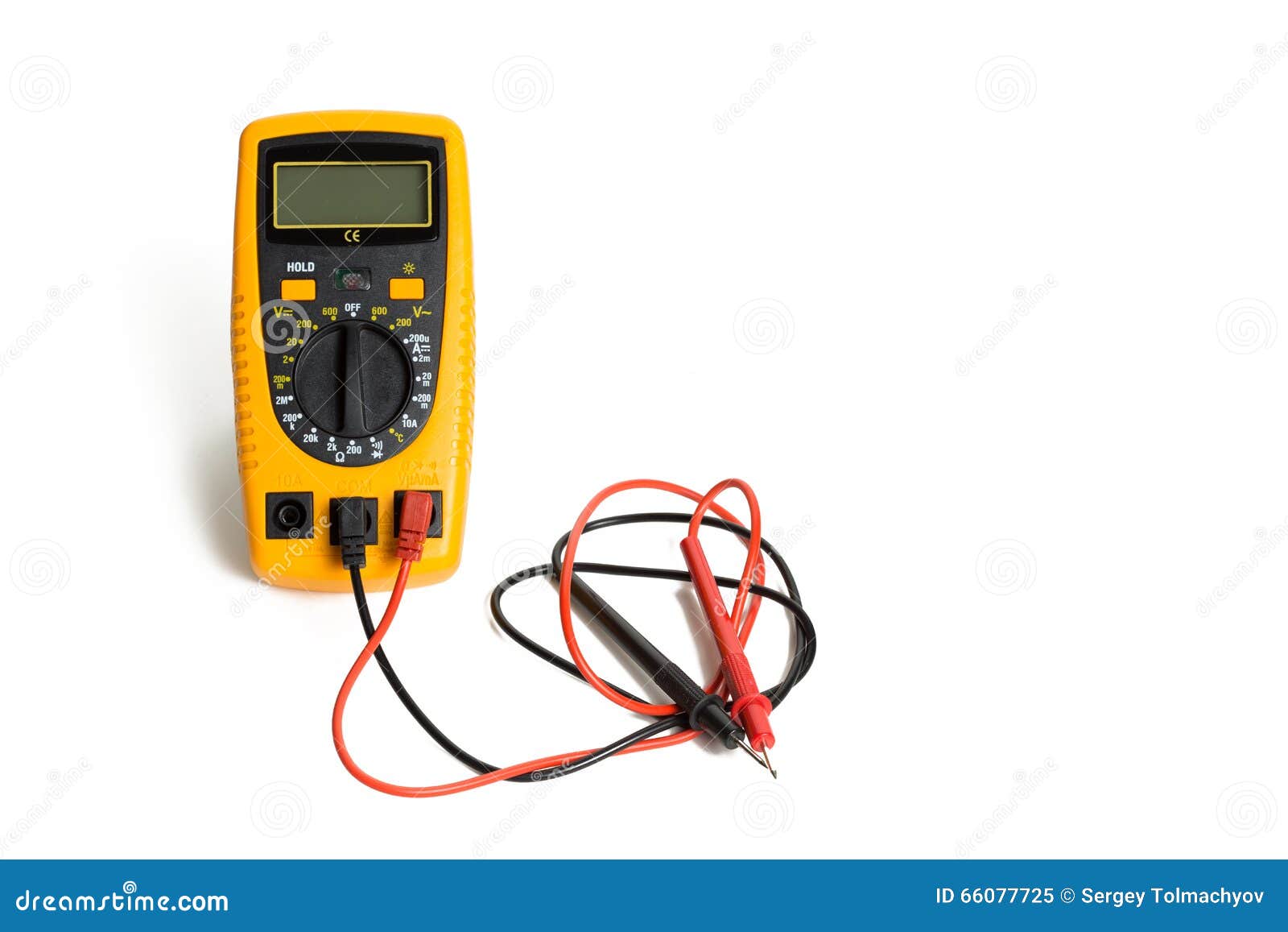 Digital multimeter stock image. Image of reading, current - 66077725