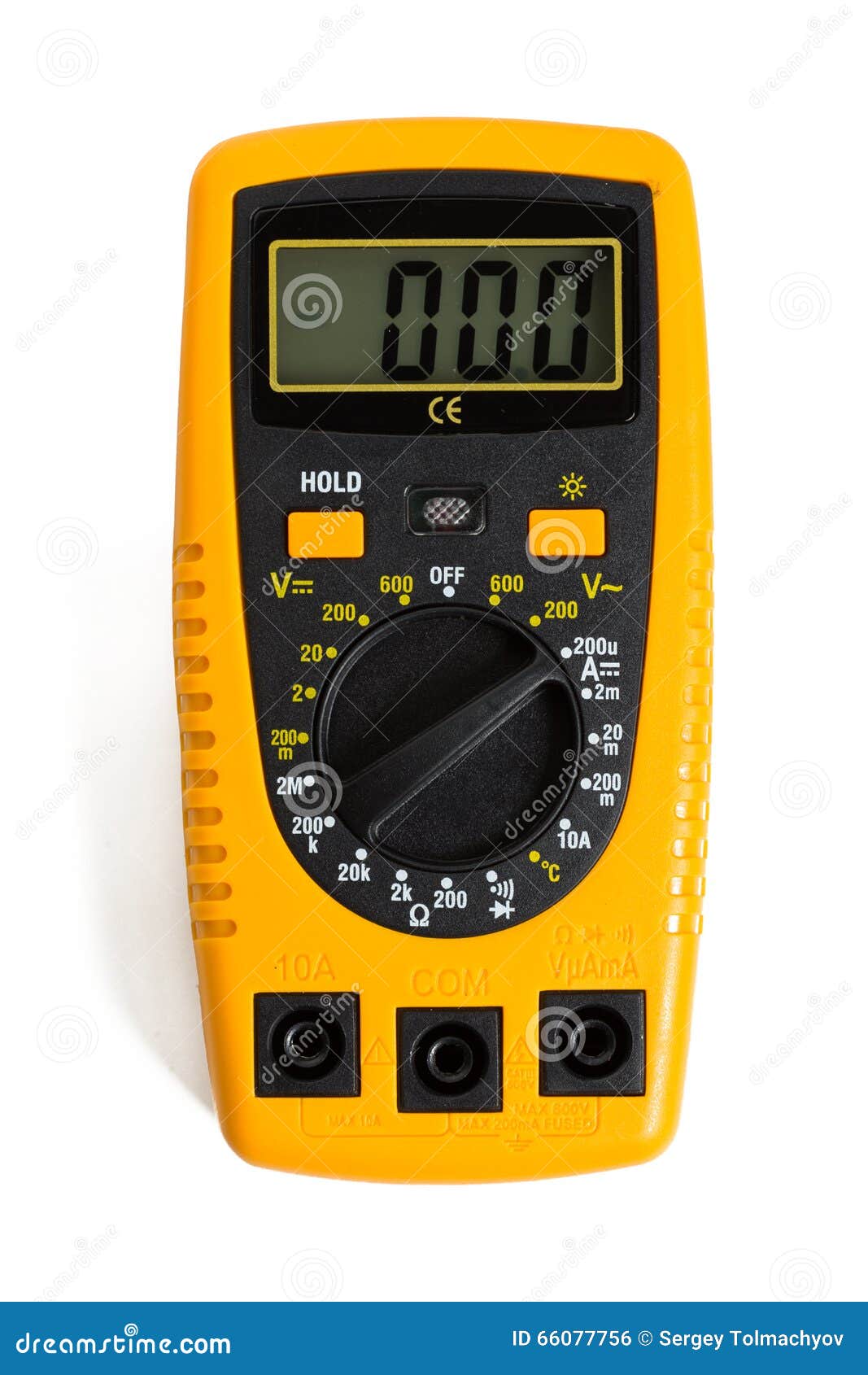 Digital multimeter stock photo. Image of close, calibration - 66077756