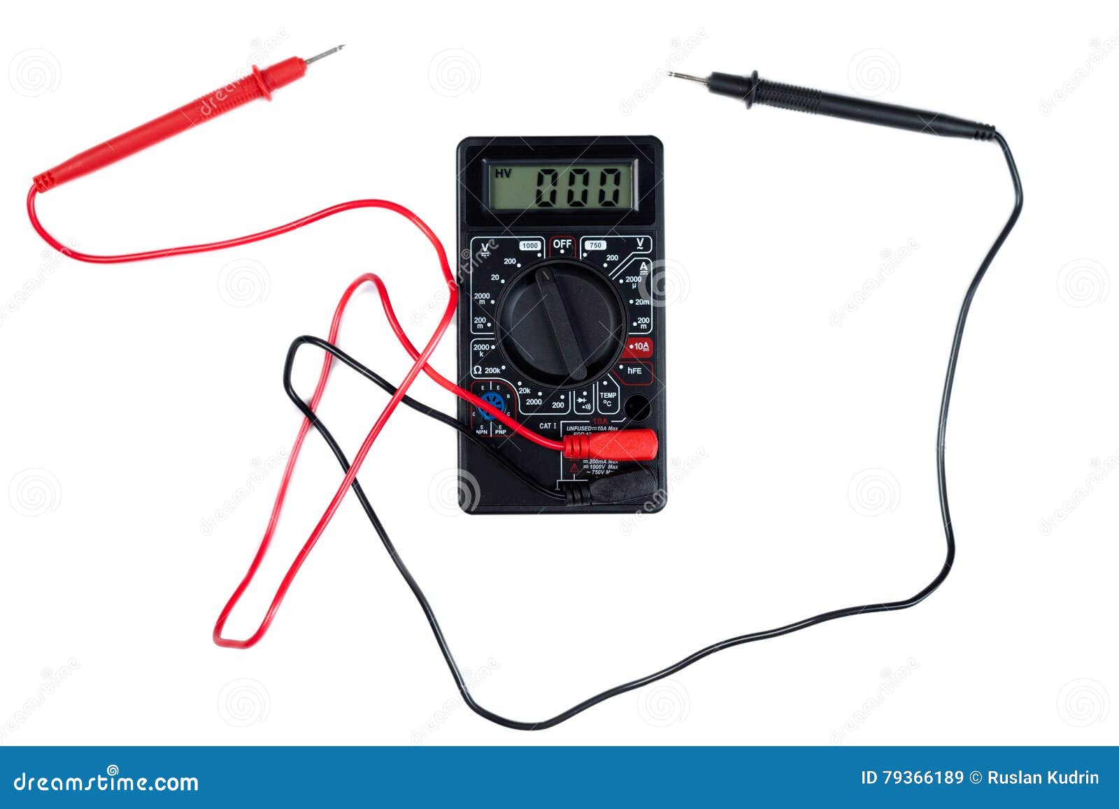 Digital Multimetr stock image. Image of monitor, display - 79366189