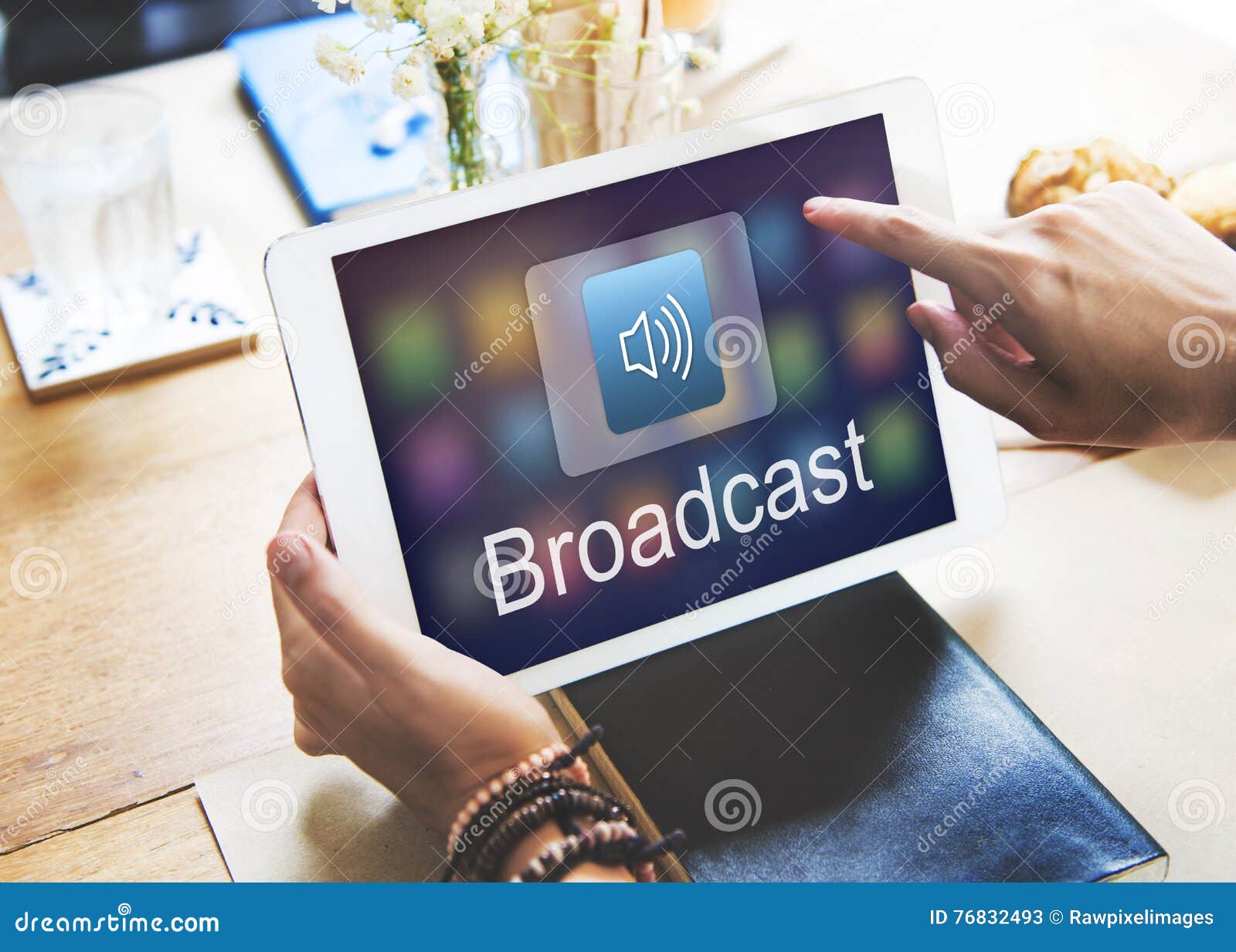 Digital Music Streaming Multimedia Entertainment Online Concept Stock ...