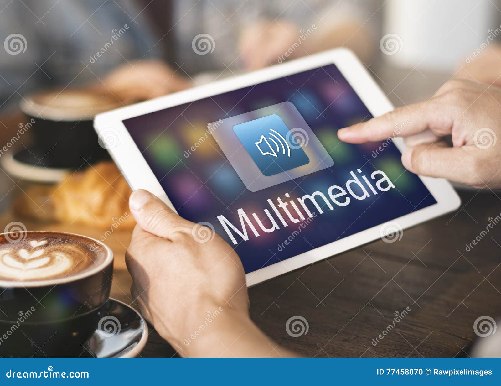 Digital Music Streaming Multimedia Entertainment Online Concept Stock ...