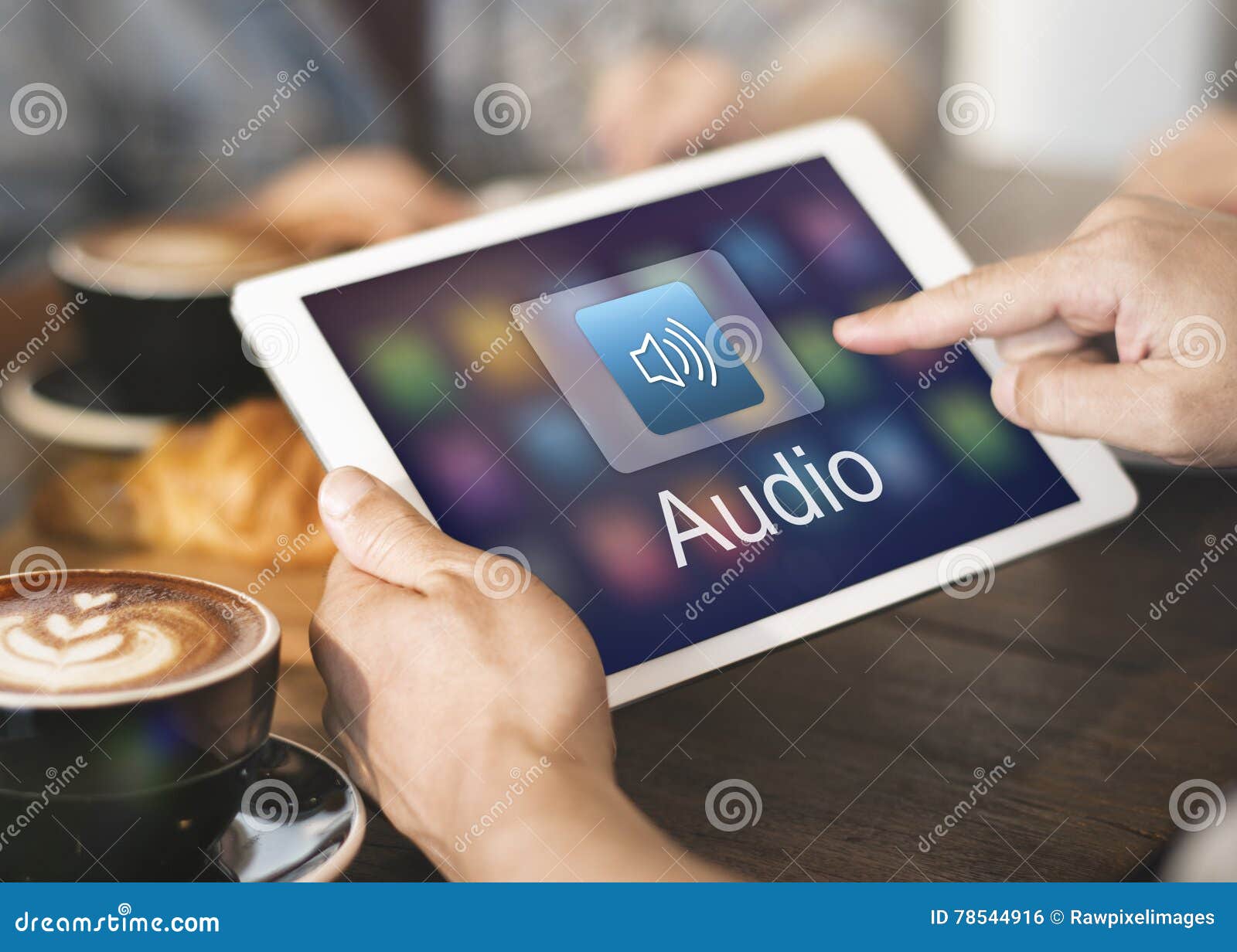 Digital Music Streaming Multimedia Entertainment Online Concept Stock ...