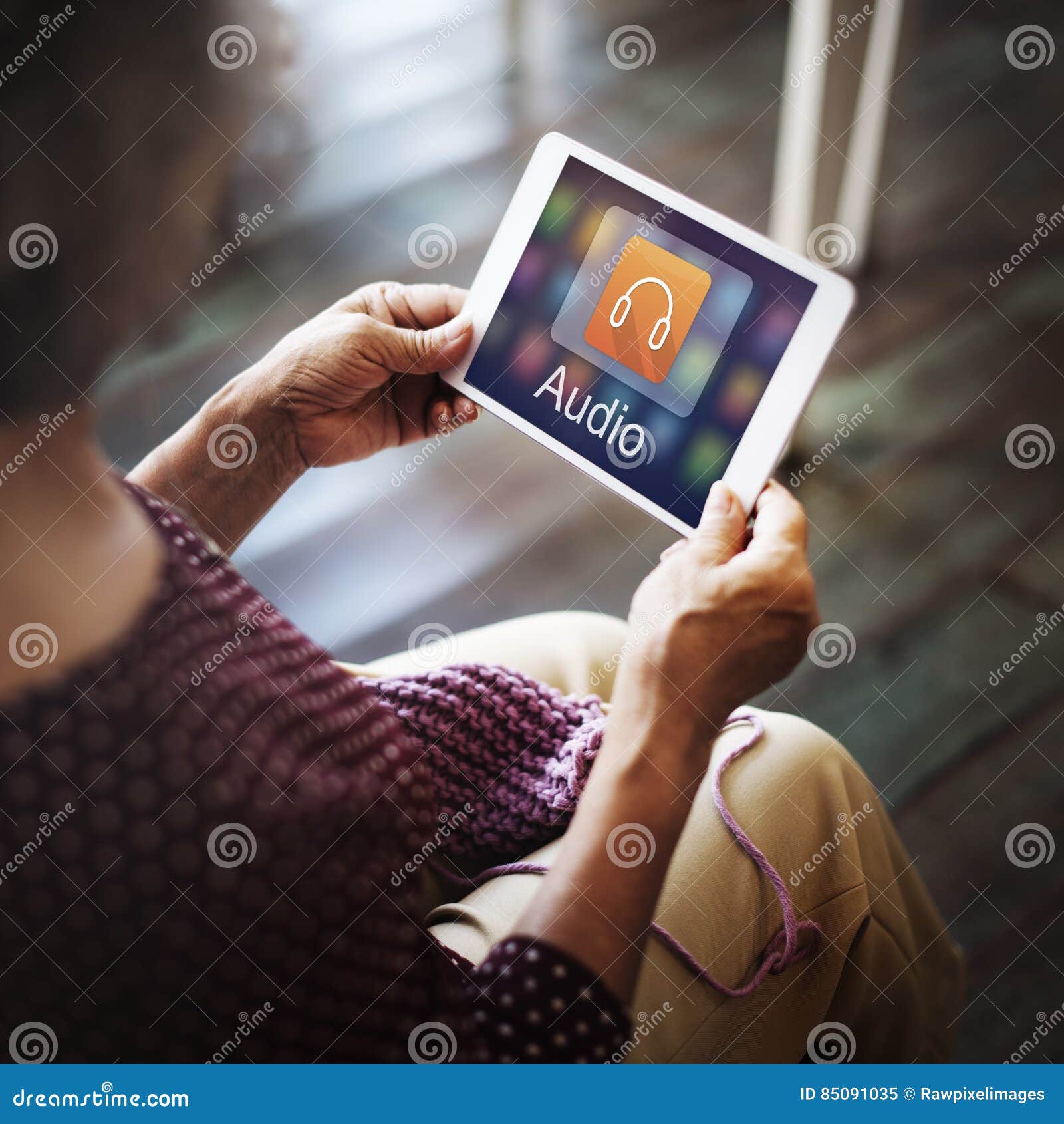 Digital Music Streaming Multimedia Entertainment Online Concept Stock ...