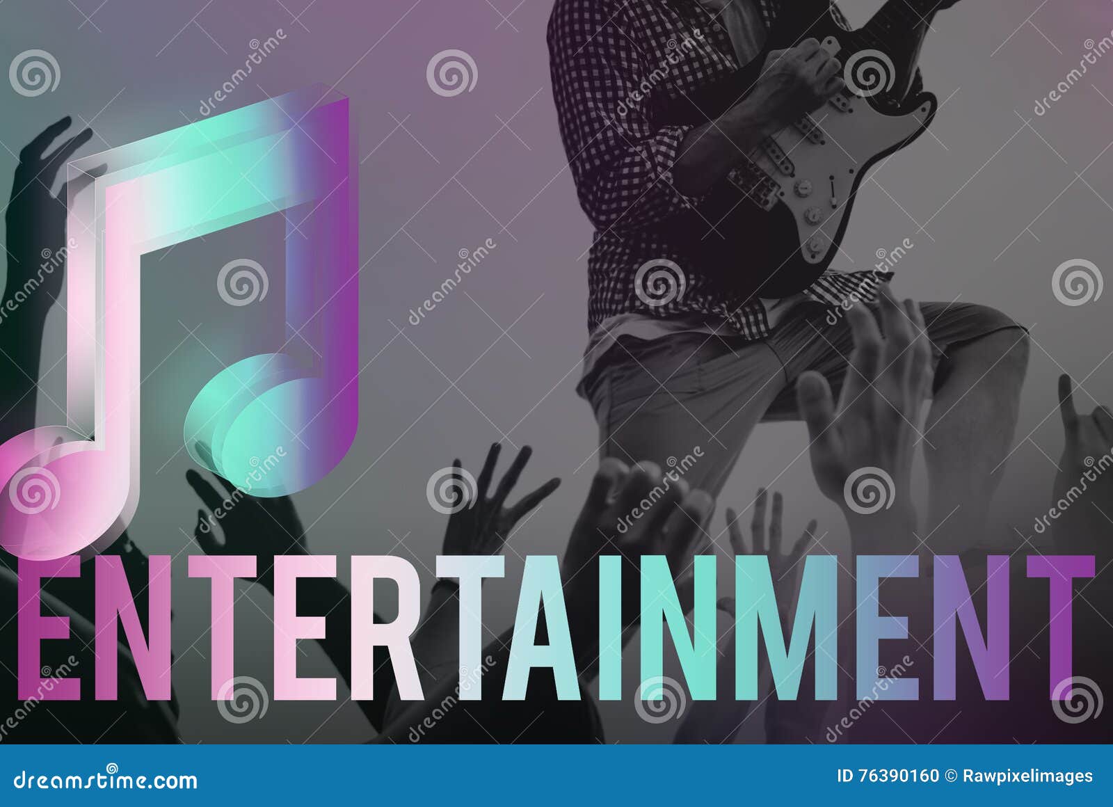 Digital Music Streaming Online Entertainment Media Concept Stock Photo ...