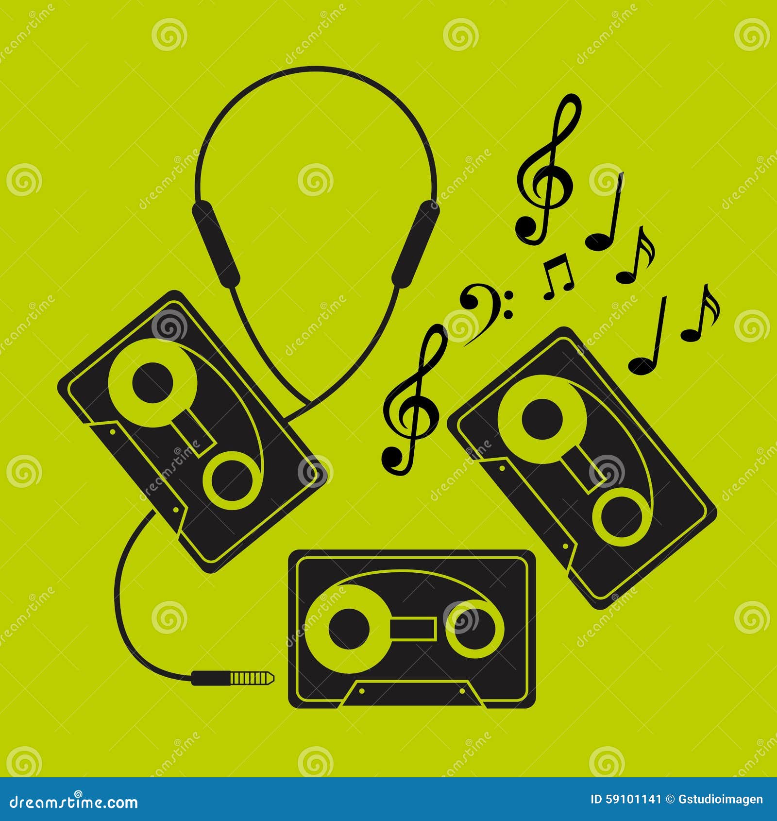 Digital music technology stock vector. Illustration of abstract - 59101141