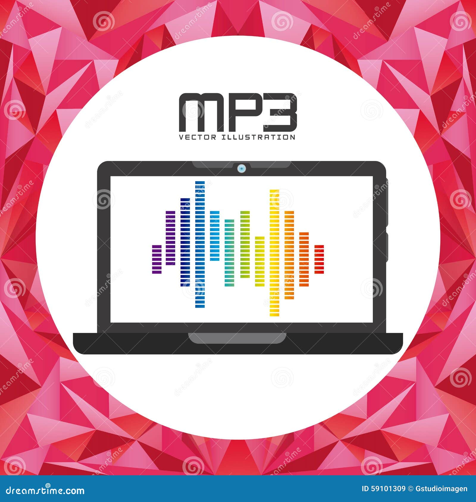 Digital music technology stock vector. Illustration of element - 59101309