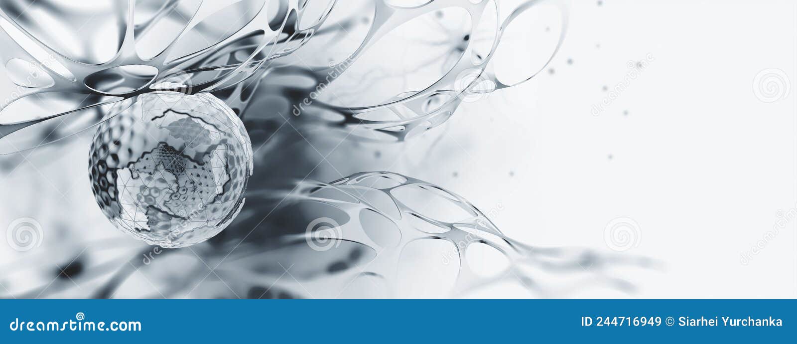 Digital Nanotechnology, Neural Network, Futuristic Cryptocurrency CPU ...