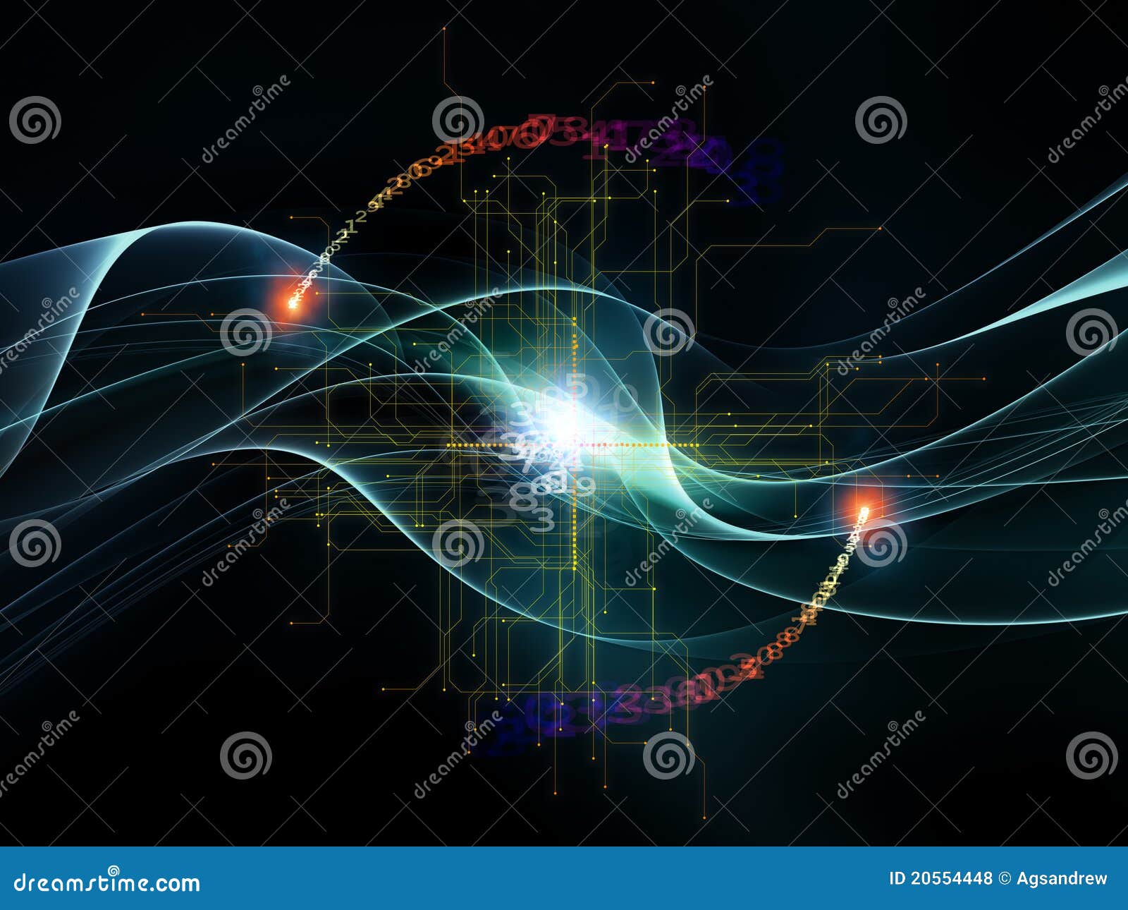 Digital Network stock illustration. Illustration of metaphor - 20554448