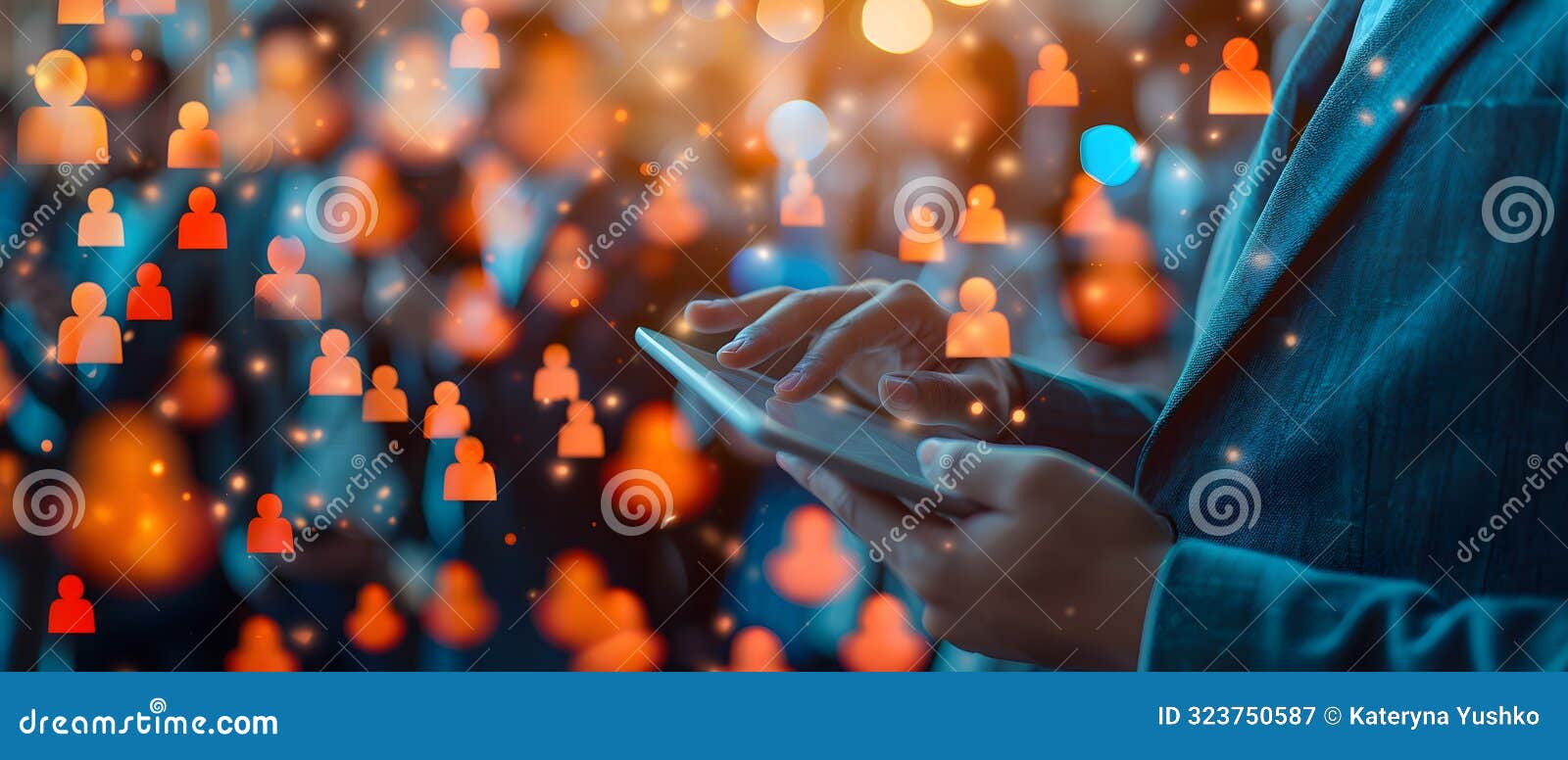 Digital Network Connections. Human Resources HR Management Stock ...