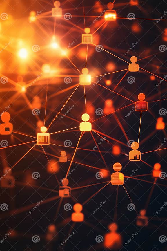 Digital Network Connections Visualizing Social Interactions and Data ...