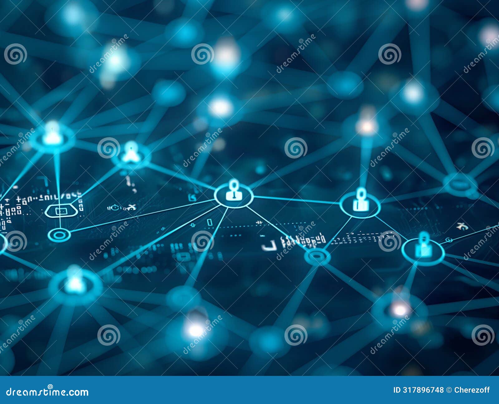 Digital Network Connectivity Concept Stock Photo - Image of computer ...