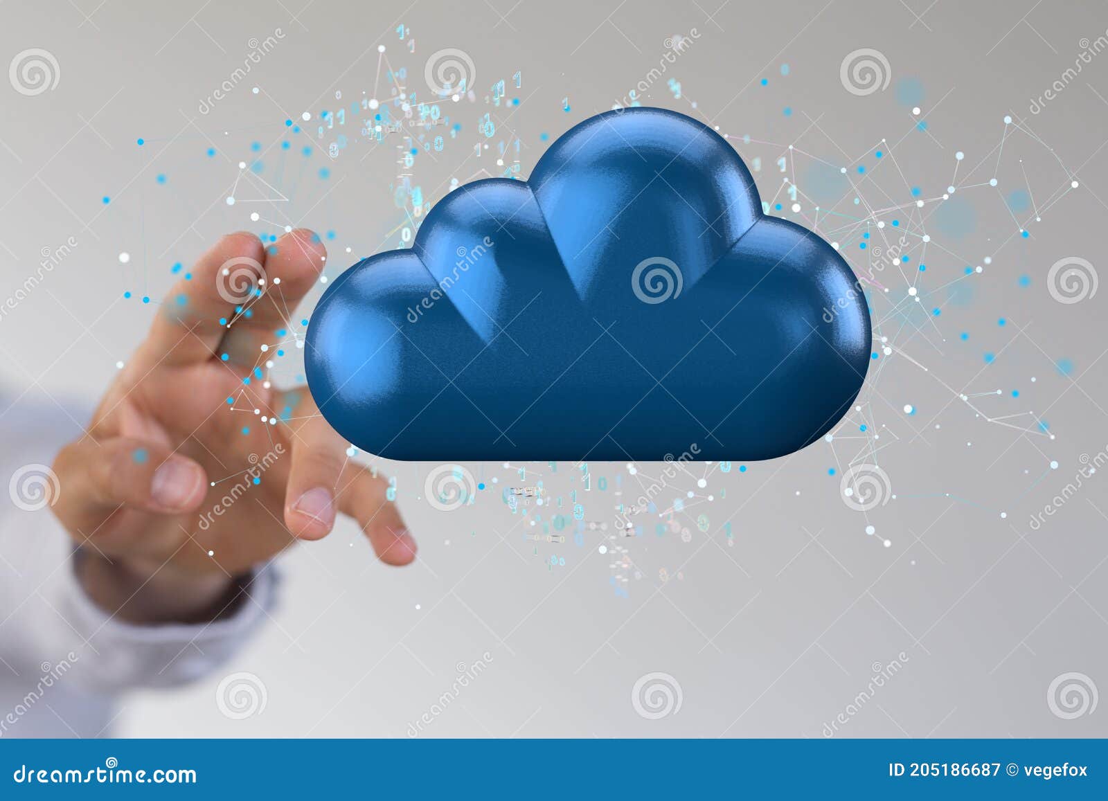 Digital Network and Data Concept Stock Illustration - Illustration of ...