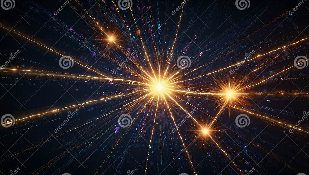 A Digital Network of Data and Information, Flowing through a Virtual World, Creating a Complex ...