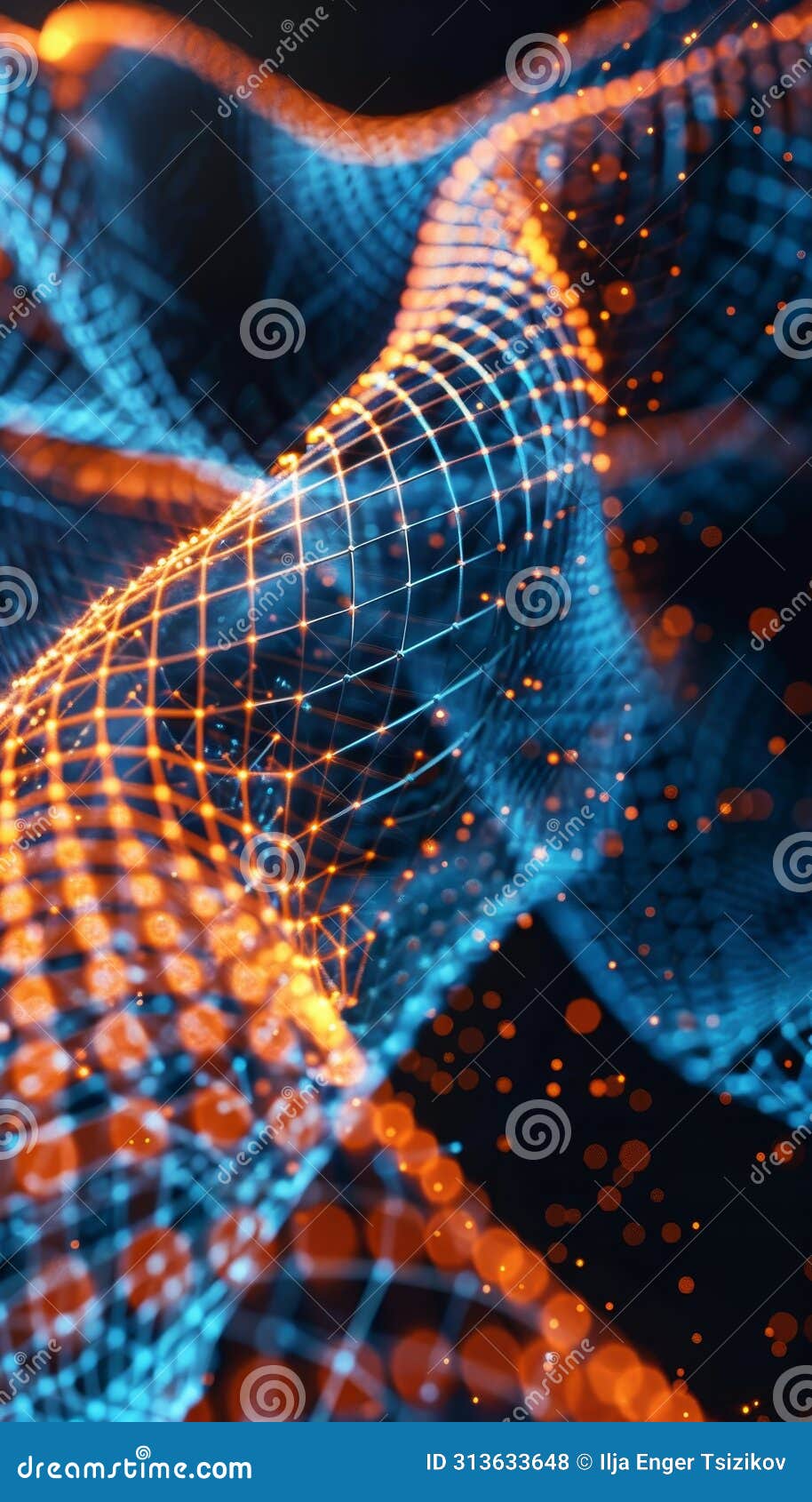 Digital Streamline - The Pulse Of Transformation. Concept Digital ...