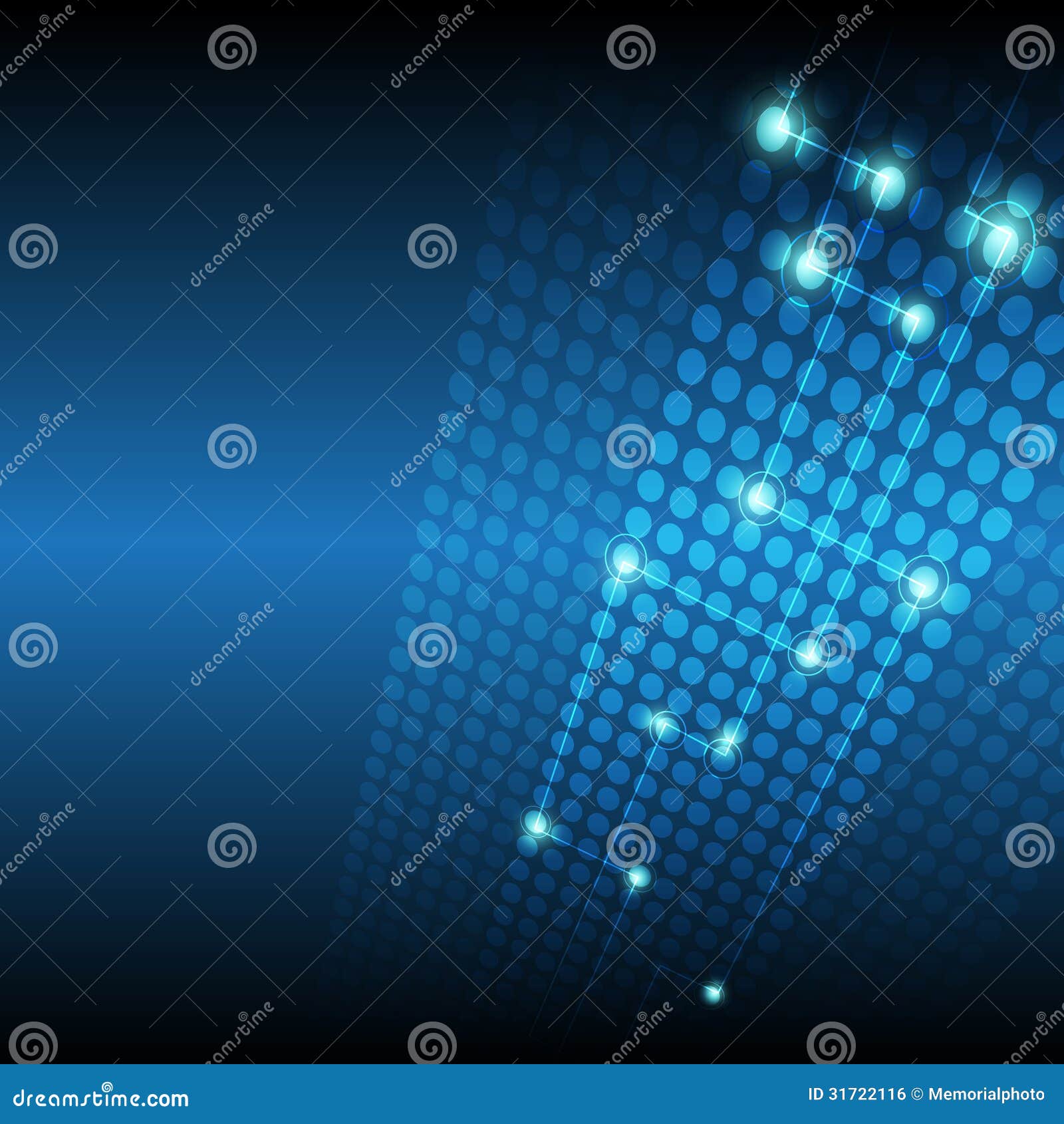 Digital Network Technology Background Stock Vector - Illustration of ...